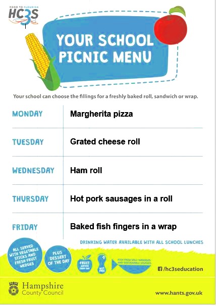 Denmead Junior School - Lunches and Snacks